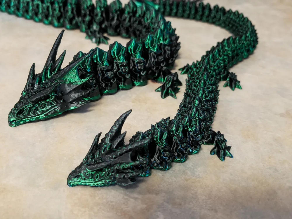 Articulated Flexi Dragon - Easy 3D Printable - Free 3D Print Model ...