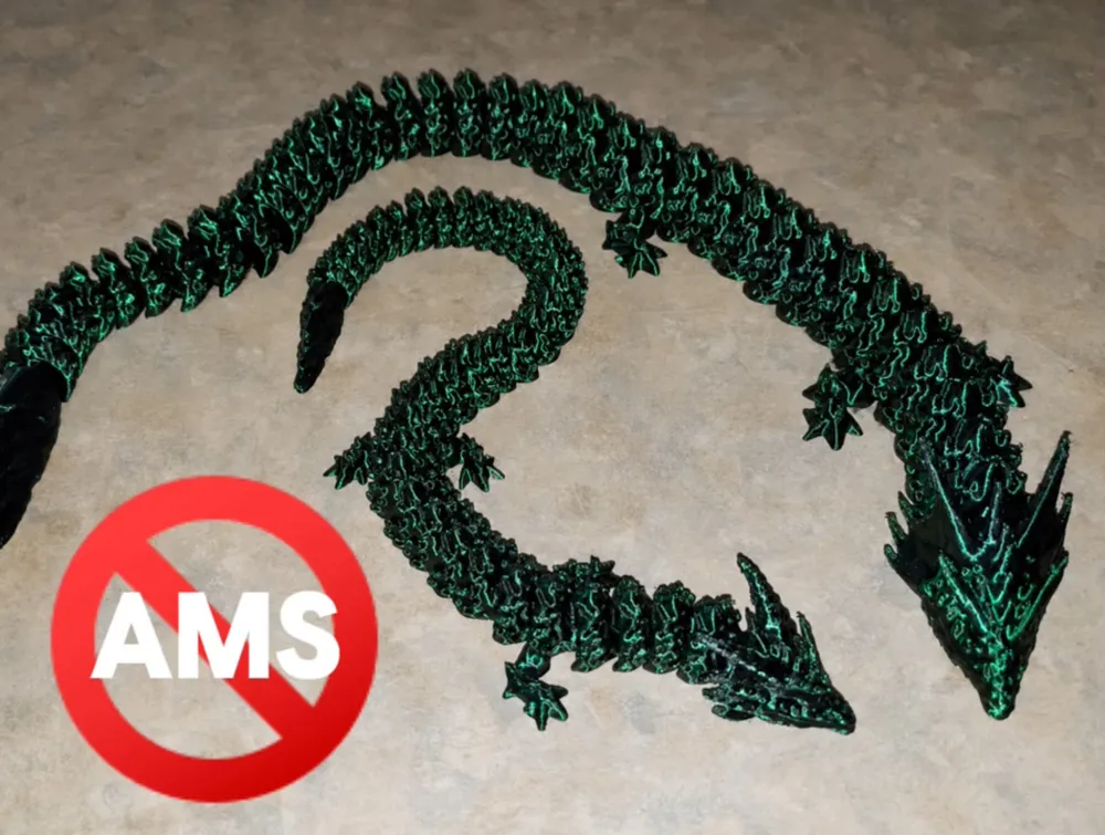 Articulated Flexi Dragon - Easy 3D Printable - Free 3D Print Model ...