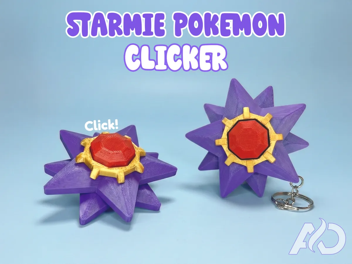 CLICKER POKÉMON STARMIE - Modelo de impresión 3D gratuito - MakerWorld