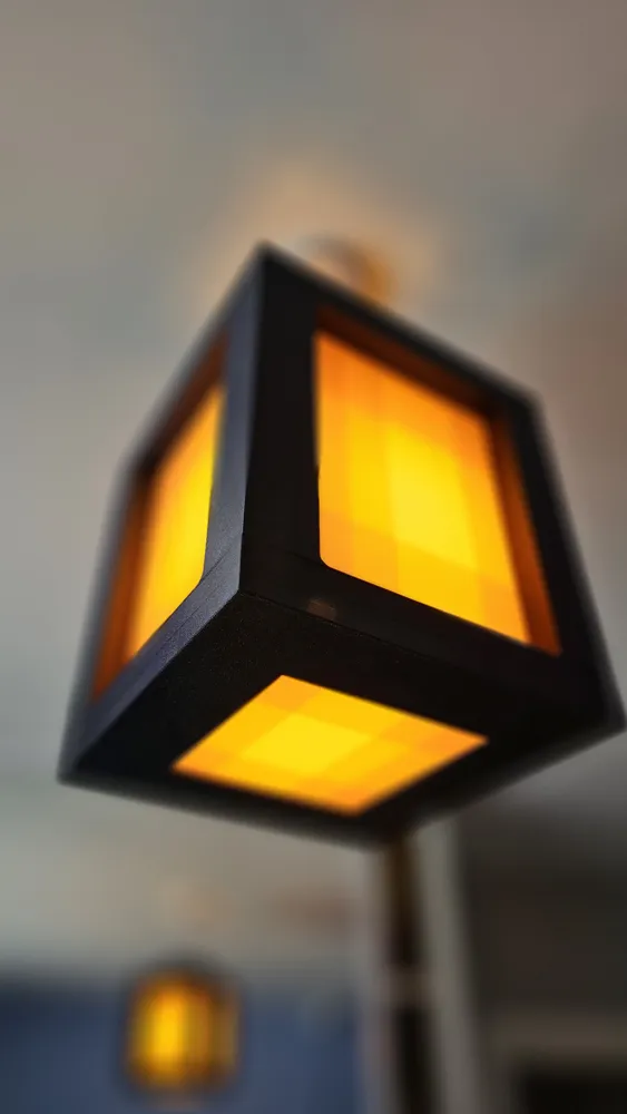 Minecraft Ceiling lantern Lampshade, light shade - Free 3D Print Model ...