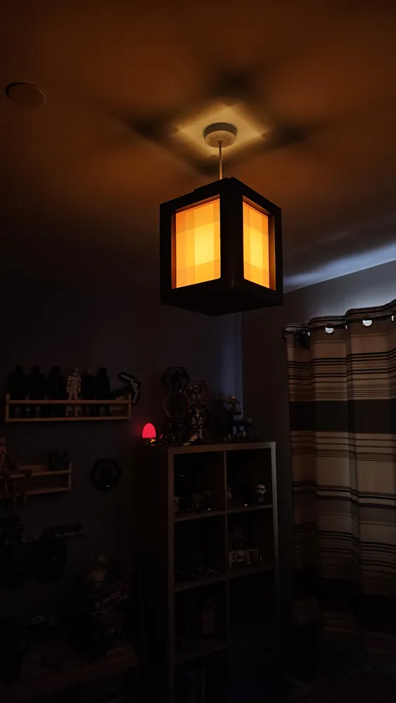 Minecraft Ceiling lantern Lampshade, light shade - Free 3D Print Model ...