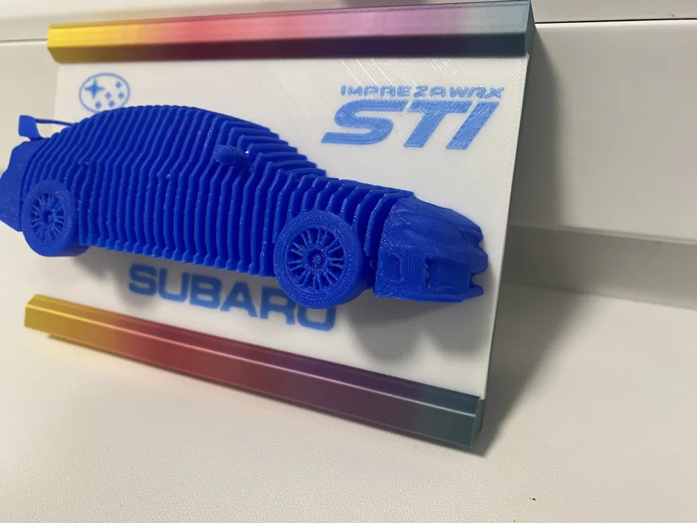 Subaru Impreza WRX Layered Model - Free 3D Print Model - MakerWorld