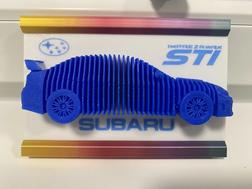 Subaru Impreza WRX Layered Model - Free 3D Print Model - MakerWorld