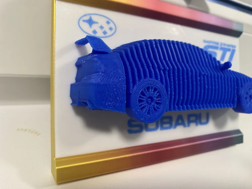 Subaru Impreza WRX Layered Model - Free 3D Print Model - MakerWorld