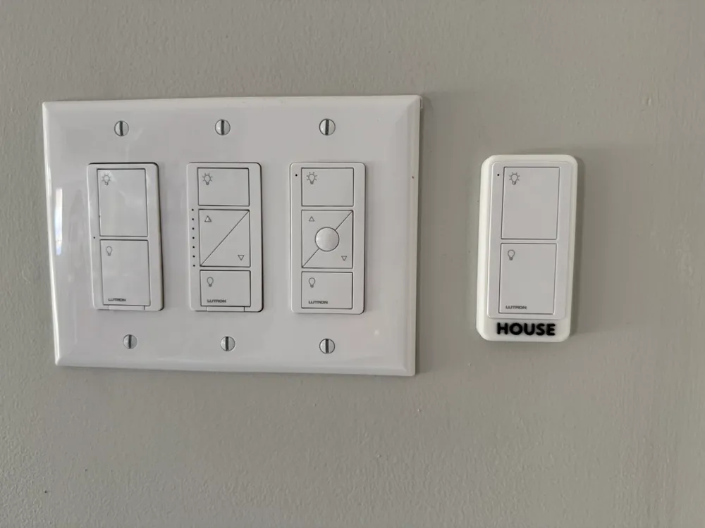 Lutron Caseta Pico Remote Label Wrap by 3D Print Creative Endeavors ...