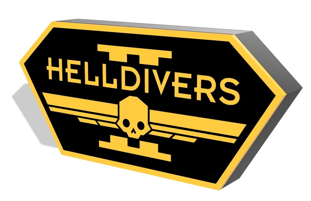 HellDivers - Logo II - Lightbox by Phil666 - MakerWorld