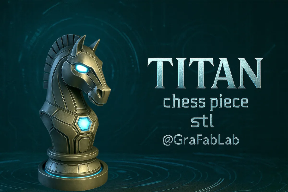 Titan "Knight" - chess piece - Free 3D Print Model - MakerWorld