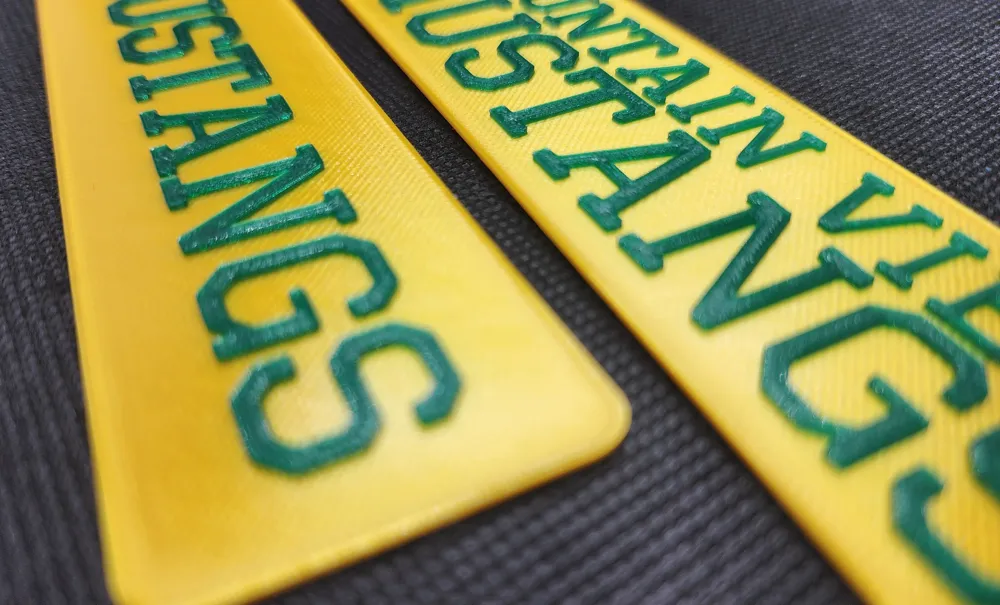 Mustangs / Mountain View Mustangs Bookmarks 2-color by TripleGWorkshop ...