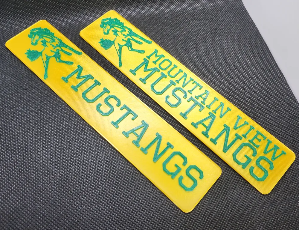 Mustangs / Mountain View Mustangs Bookmarks 2-color by TripleGWorkshop ...