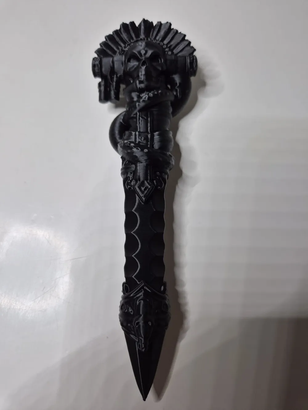 _Aztec Serpent Scepte - Free 3D Print Model - MakerWorld
