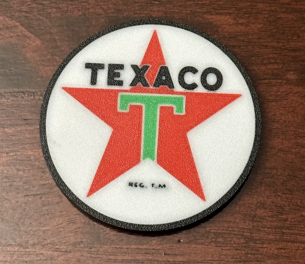 Texaco Gas Sign Coaster by rsnider2 - MakerWorld