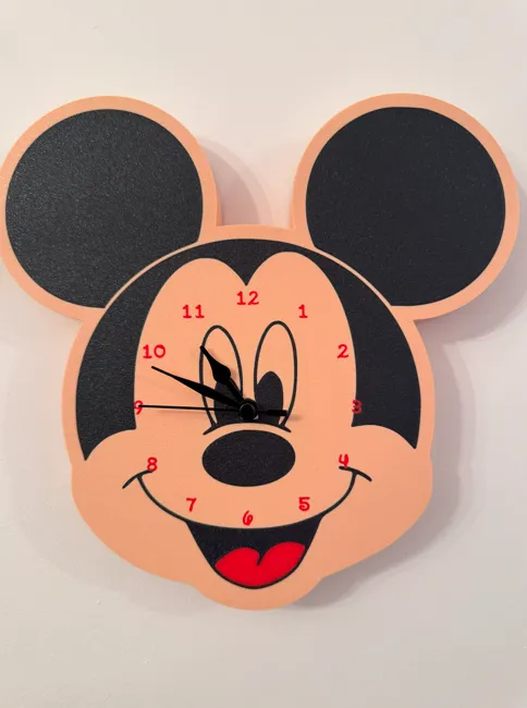 Mickey Mouse Clock by Carlos Mendes MakerWorld: Download Free 3D Models