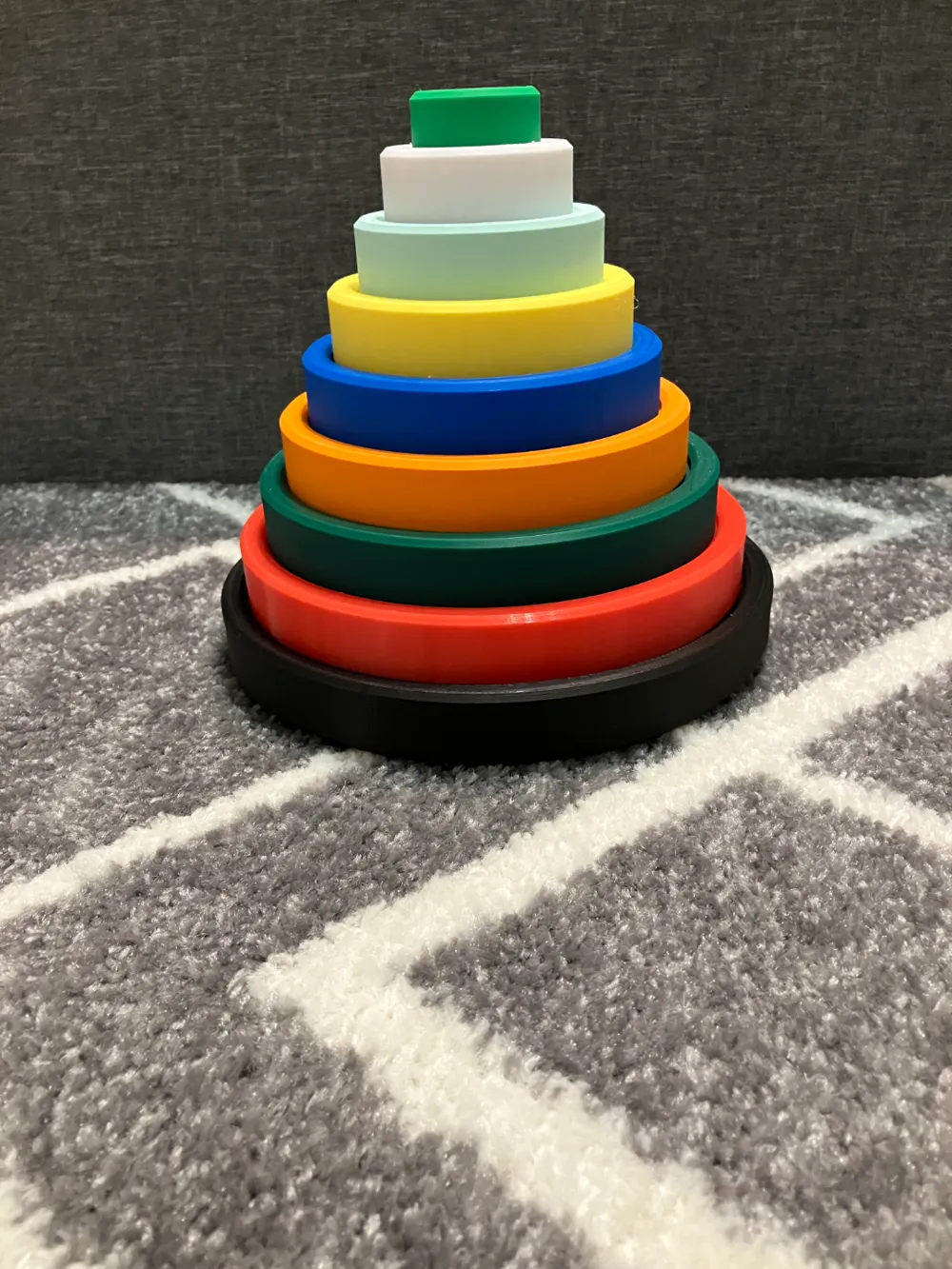 Montessori Stacking Circle Tower Game for children by szili83 - MakerWorld