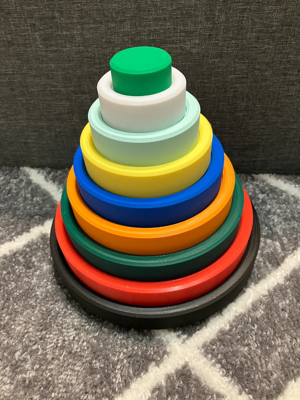 Montessori Stacking Circle Tower Game for children by szili83 - MakerWorld