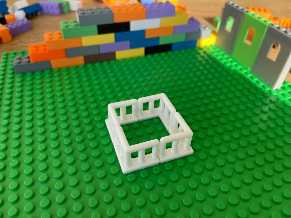 Legos compatible Corner Fence by hollowmaker MakerWorld: Download Free ...