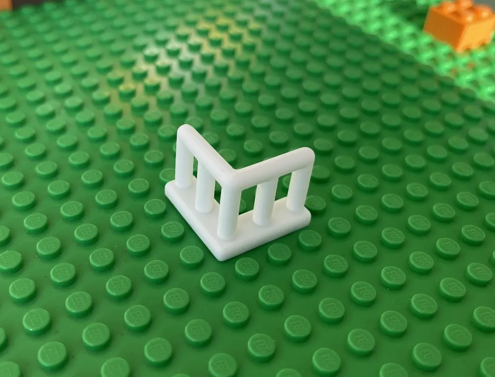 Lego compatible Corner Fence by hollowmaker - MakerWorld