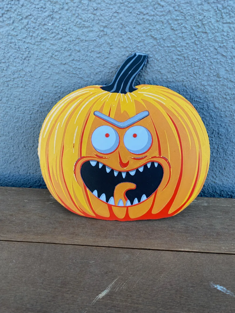 Pumpkin Rick Coaster Rick and Morty by marioskoki - MakerWorld