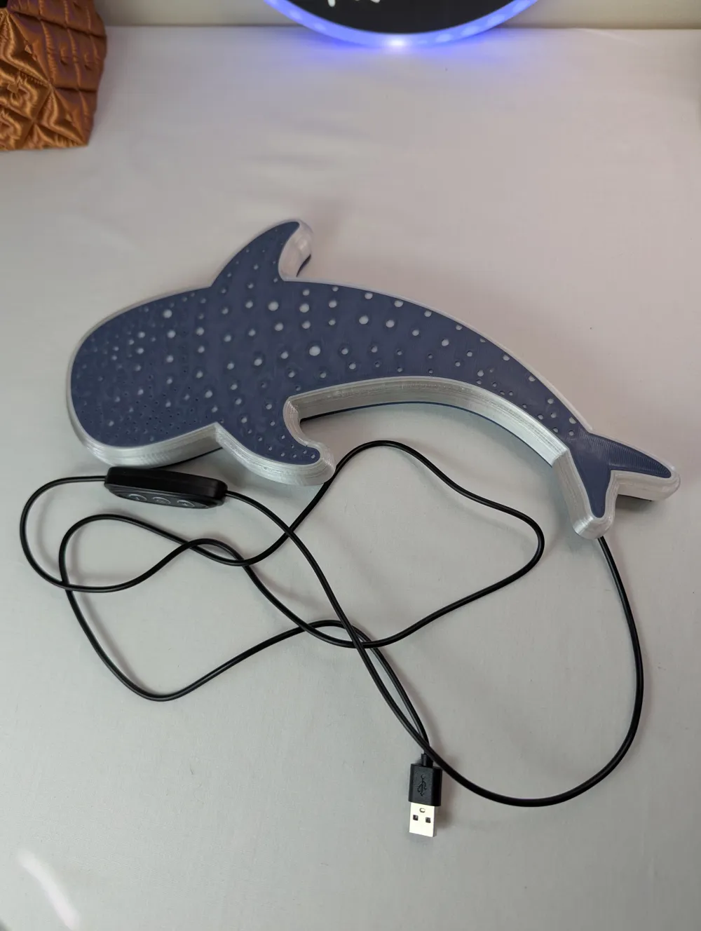 Whale shark ocean effect lamp (WLED) project - Free 3D Print Model ...