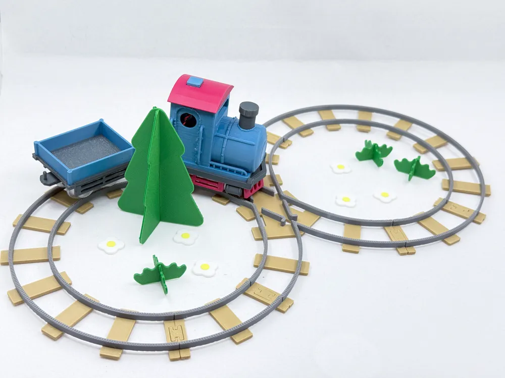 Compact A4 Railway (Electric train set) by 唐宋打油 TangSong MakerWorld: Download Free 3D Models