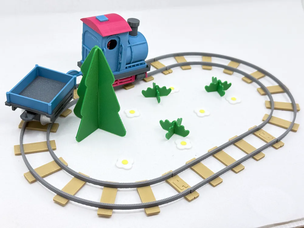 Compact A4 Railway (Electric train set) by 唐宋打油 TangSong MakerWorld: Download Free 3D Models