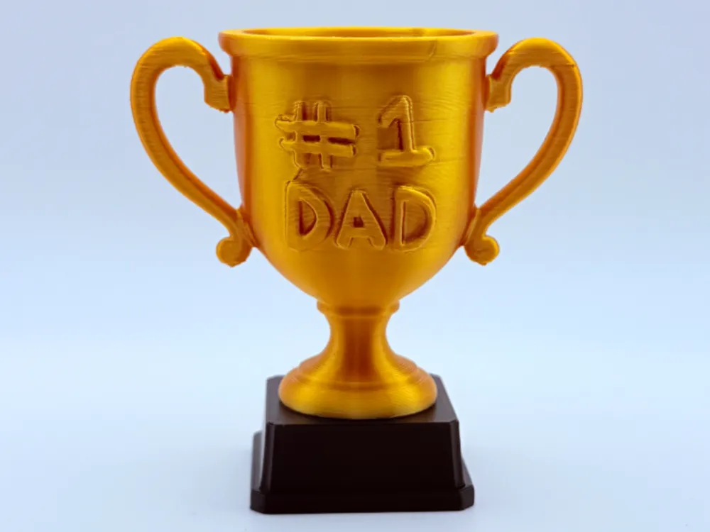 #1 Dad Trophy – Father’s Day 3D Print by Atrax MakerWorld: Download ...