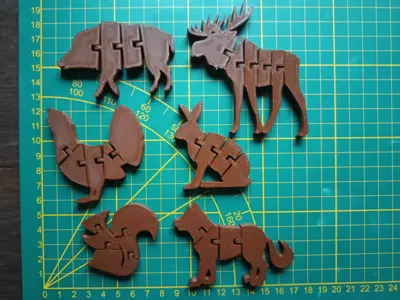 European Forest Articulated Animals Set 2 by Hanysek - MakerWorld