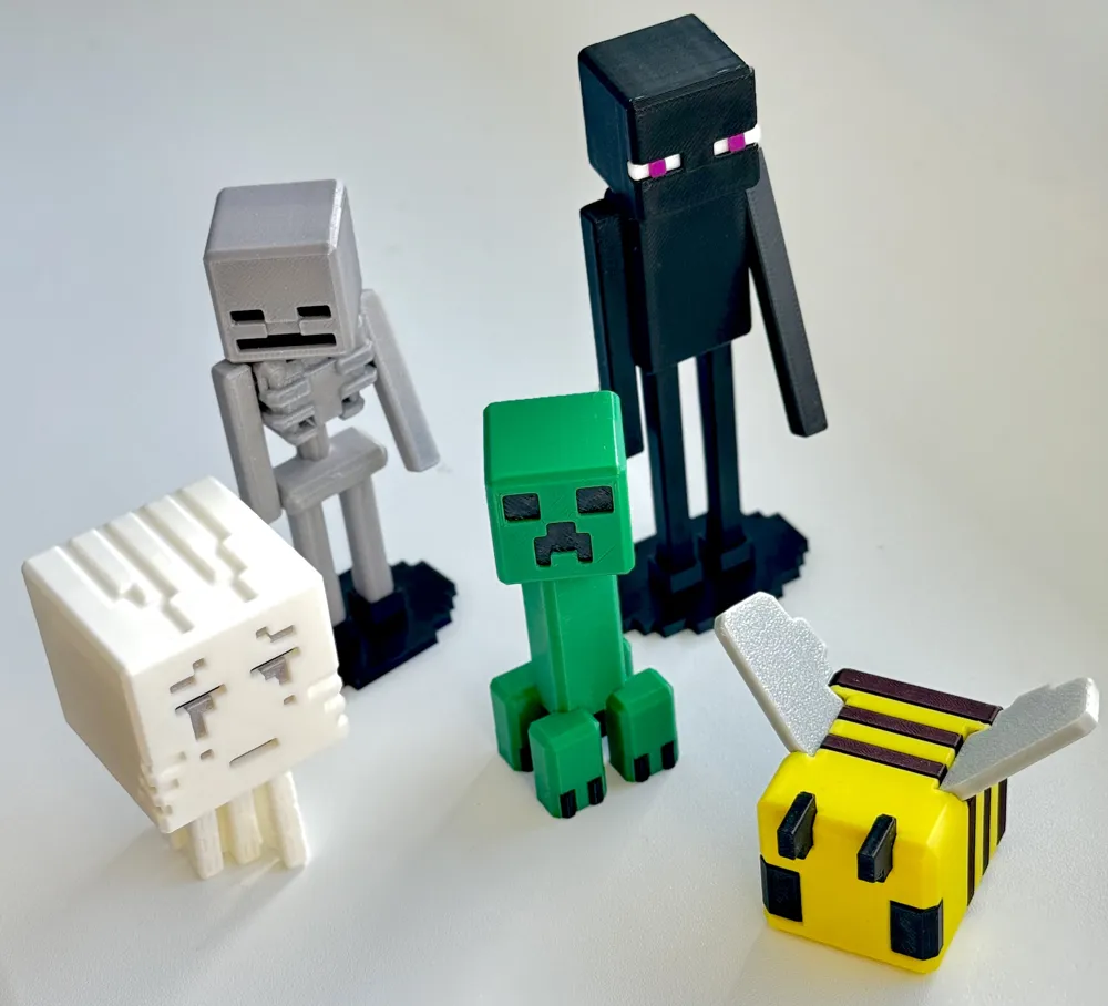 Minecraft MiniMob - Bee by Aleš Urbánek MakerWorld: Download Free 3D Models