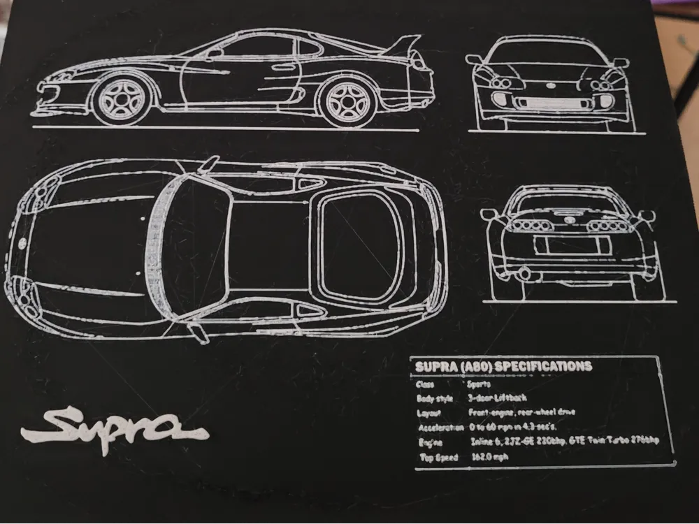 MK4 Supra Blueprint by McMuckBone MakerWorld: Download Free 3D Models