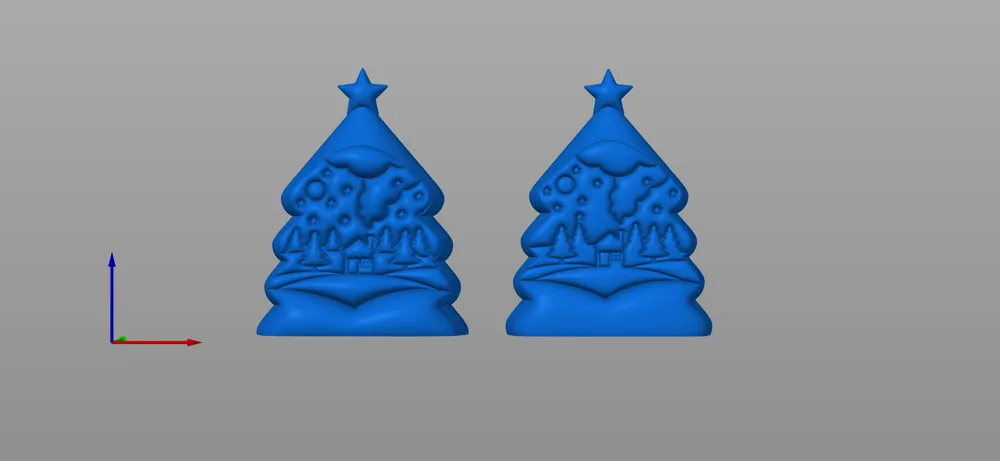 Christmas tree with a village by evax design - MakerWorld