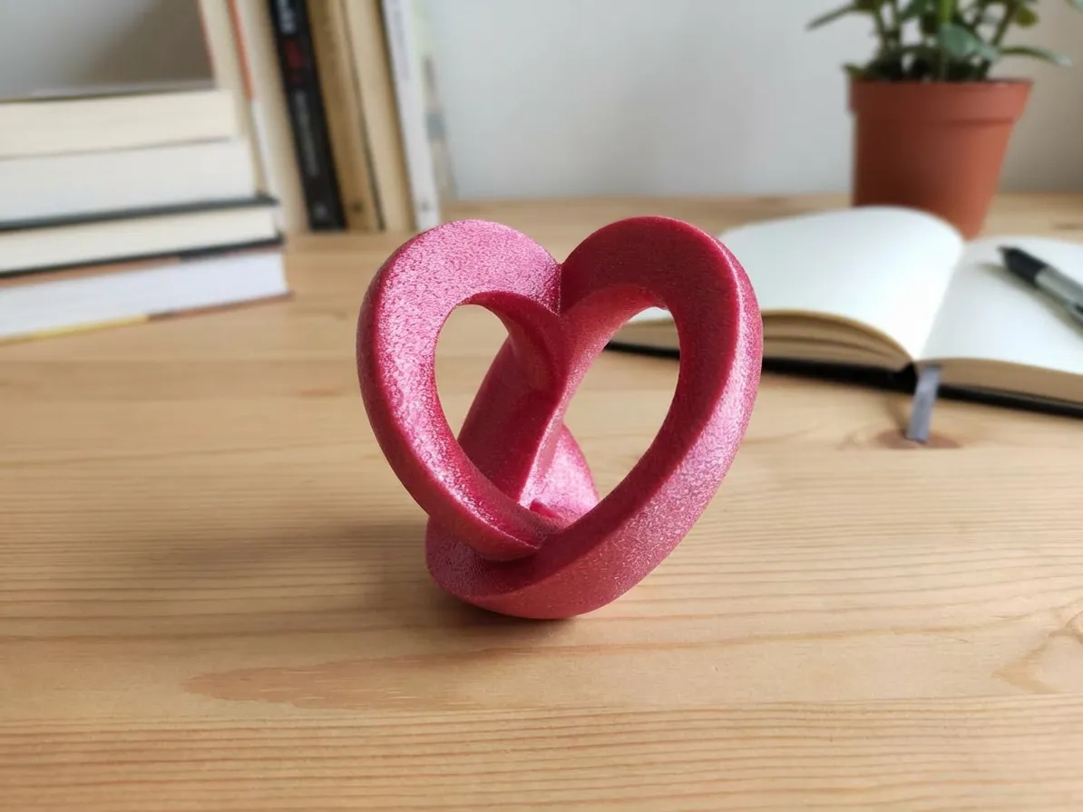Möbius strip heart - Free 3D Print Model - MakerWorld