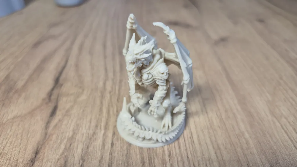 Bone Dragon - Undead Dracolich Tabletop Model - Free 3D Print Model ...