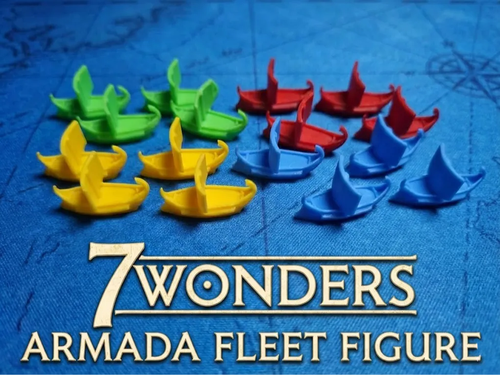 7 Wonders Armada Fleet Figure - Free 3D Print Model - MakerWorld