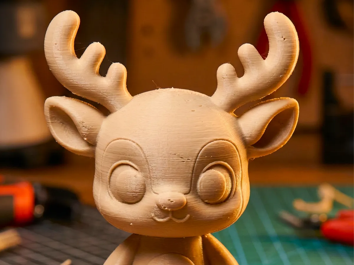 Cute Chibi Deer Figurine - Free 3D Print Model - MakerWorld