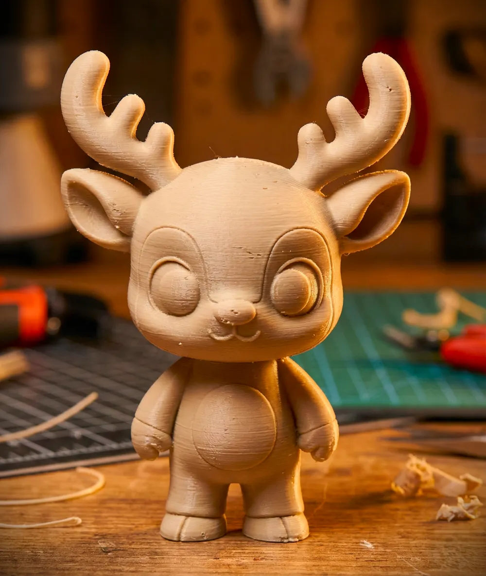 Cute Chibi Deer Figurine - Free 3D Print Model - MakerWorld