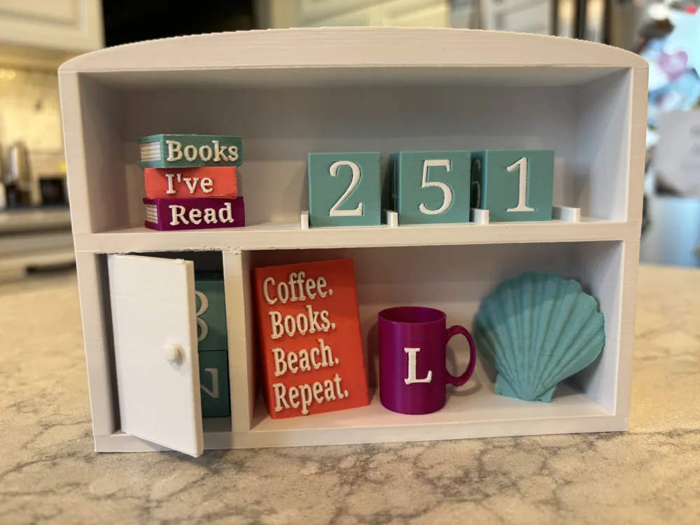Beach Repeat Book Counter - Free 3D Print Model - MakerWorld