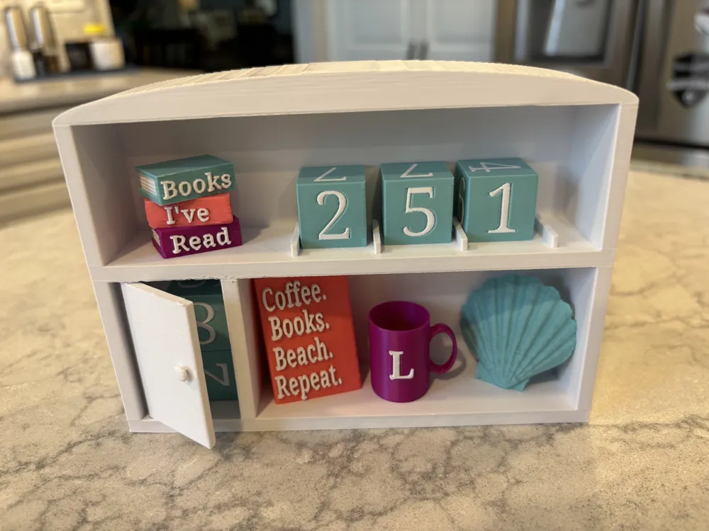 Beach Repeat Book Counter - Free 3D Print Model - MakerWorld