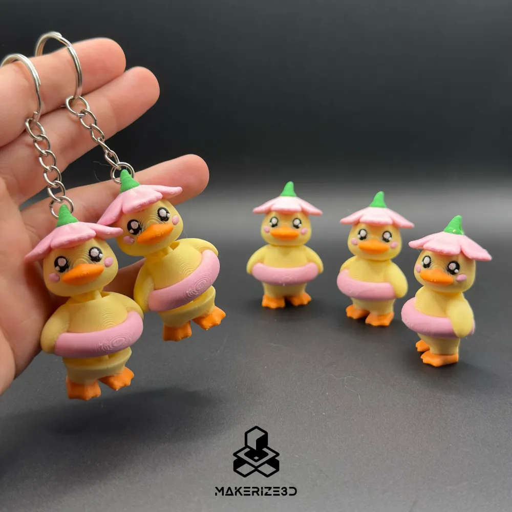 Flexi Summer Duck by Makerize3D MakerWorld: Download Free 3D Models