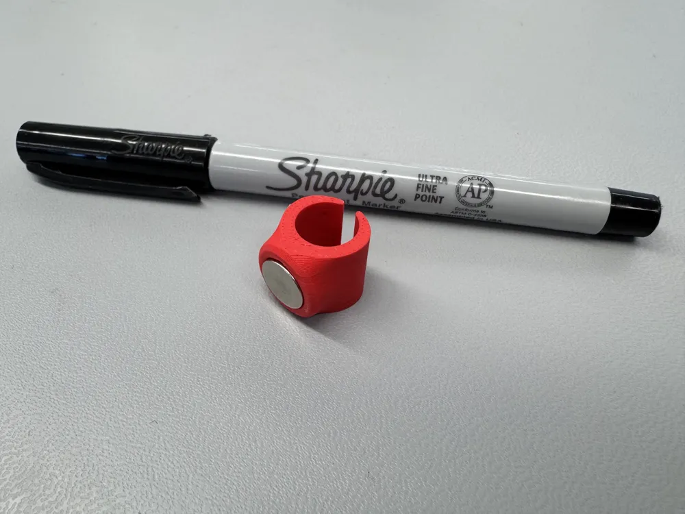Magnetic Clamp for Ultra-Fine Point Sharpie - Free 3D Print Model ...