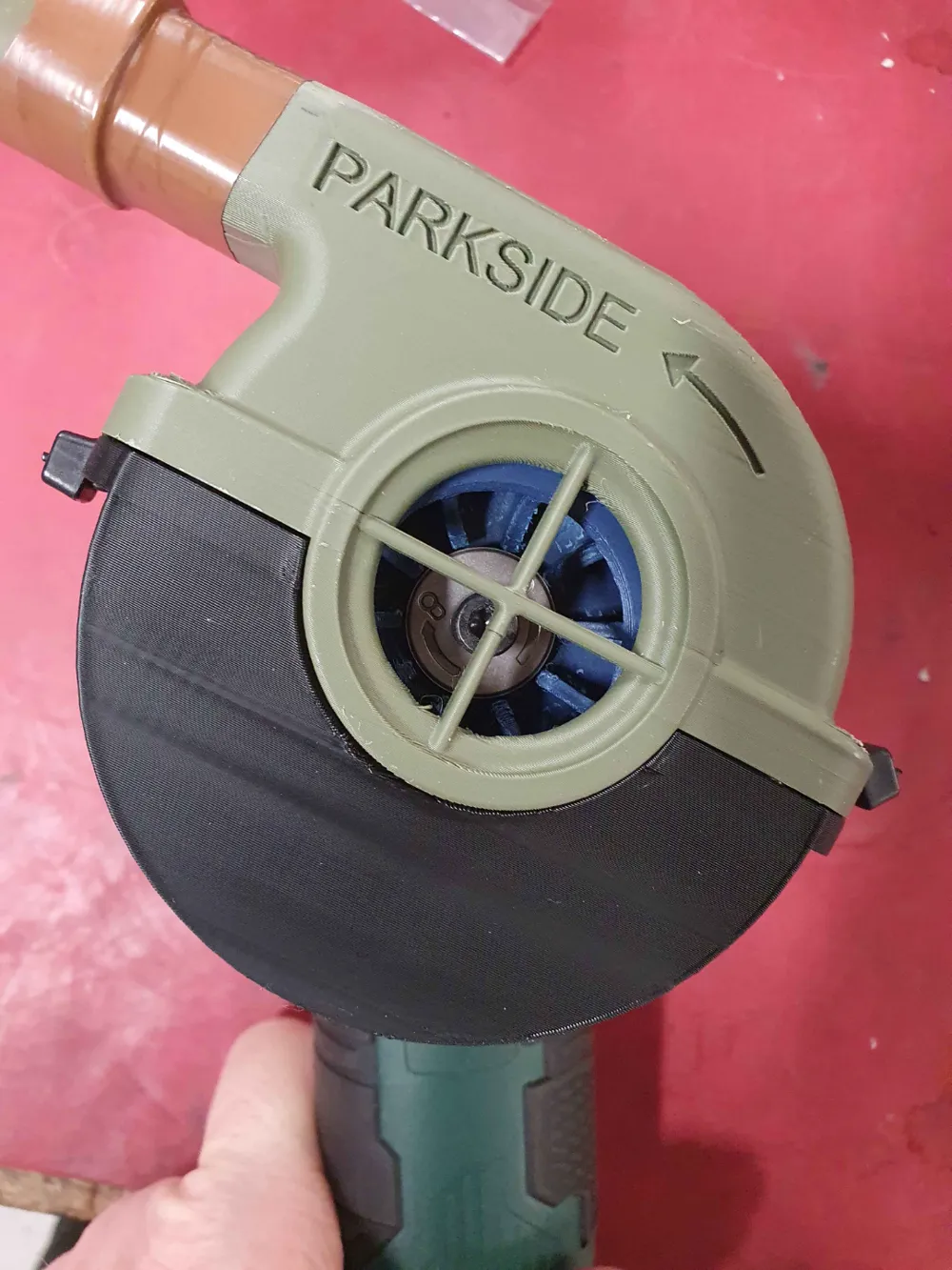 Parkside 12v Angle Grinder Blower Shield Cover by matty.lad - MakerWorld