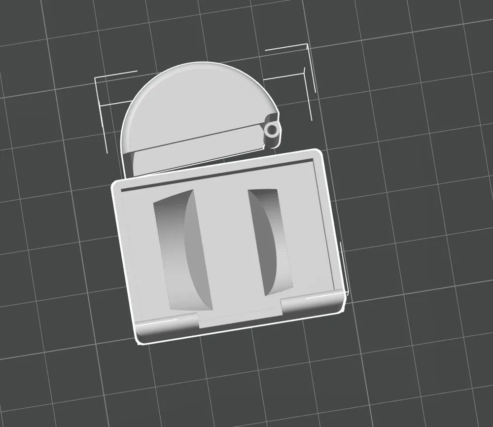 Box for wedding rings (two rings, hinge: 1.75mm filament piece) Shared ...