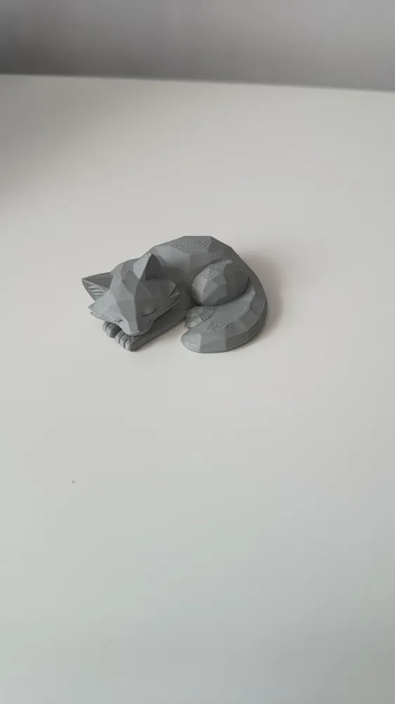Low Poly Sleeping Wolf - Free 3D Print Model - MakerWorld