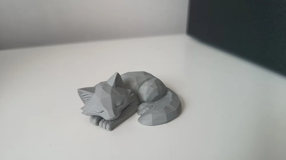 Low Poly Sleeping Wolf - Free 3D Print Model - MakerWorld