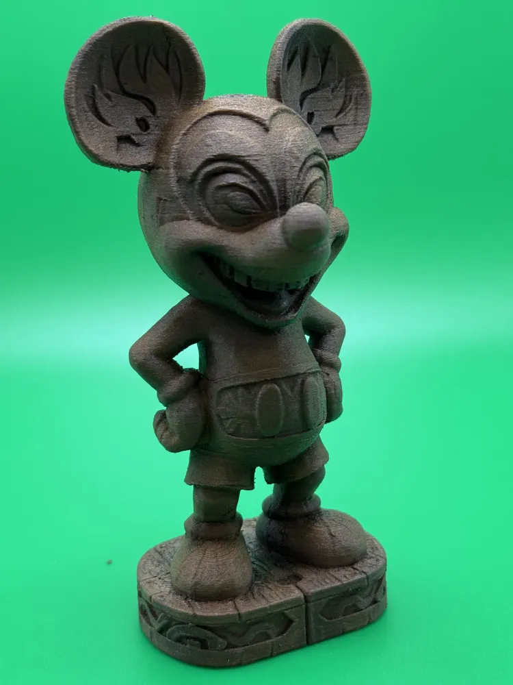 Tiki Mouse - Mickey Totem Statue - Free 3D Print Model - MakerWorld