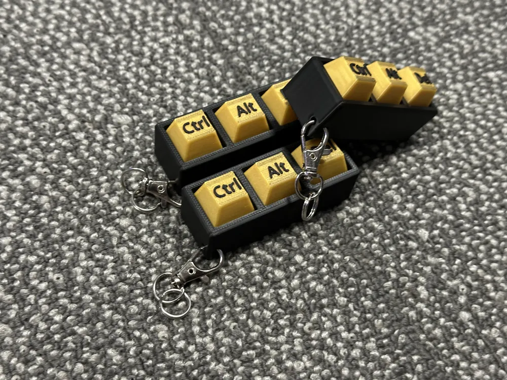 Ctrl Alt Del Fidget Clicker + Keychain by NES 3D MakerWorld: Download ...