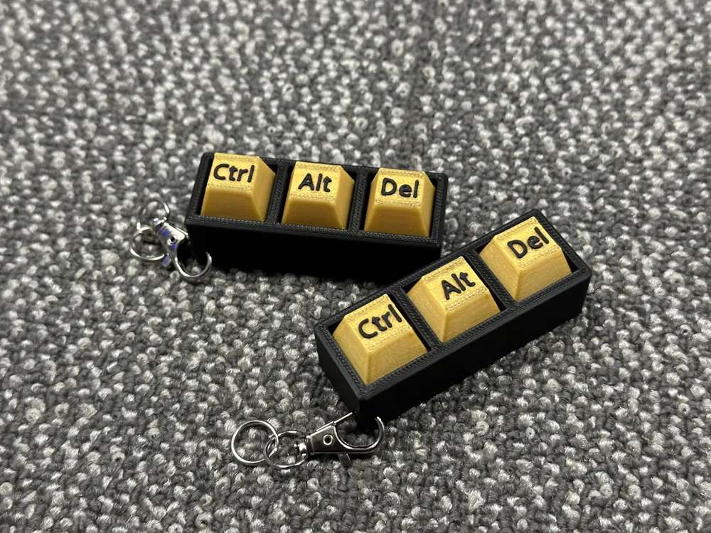 Ctrl Alt Del Fidget Clicker + Keychain by NES 3D MakerWorld: Download ...