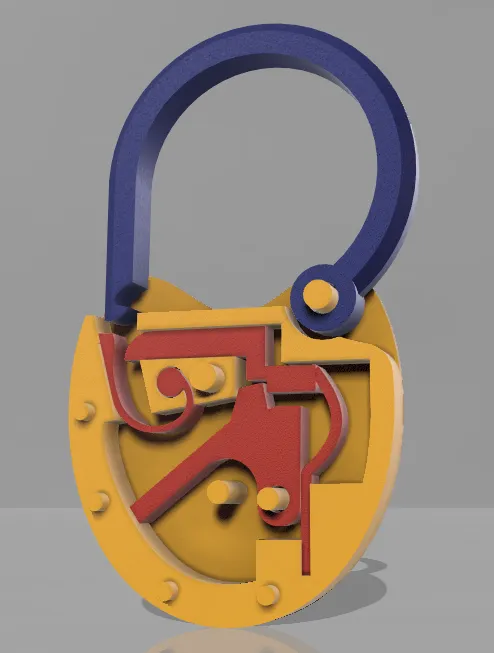 Functional Padlock - No Hardware/Supports by Josh Samuels MakerWorld ...