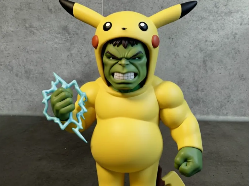 Hulkachu – Pikachu Inspired Hulk Figure - Free 3D Print Model - MakerWorld