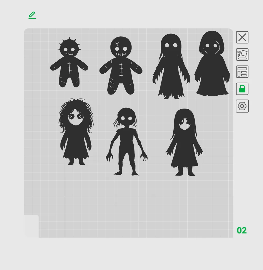 Halloween Horror/Spooky Silhouette Set by Rintin MakerWorld: Download ...