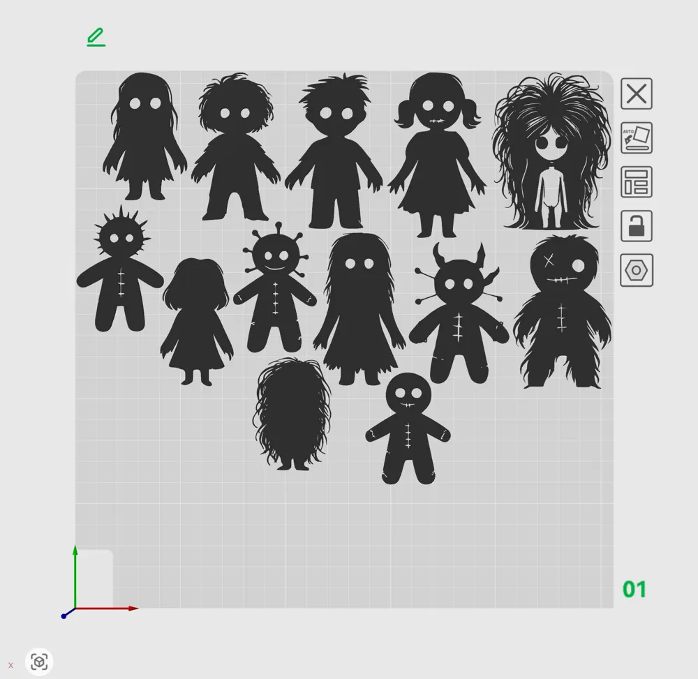 Halloween Horror/Spooky Silhouette Set by Rintin MakerWorld: Download ...