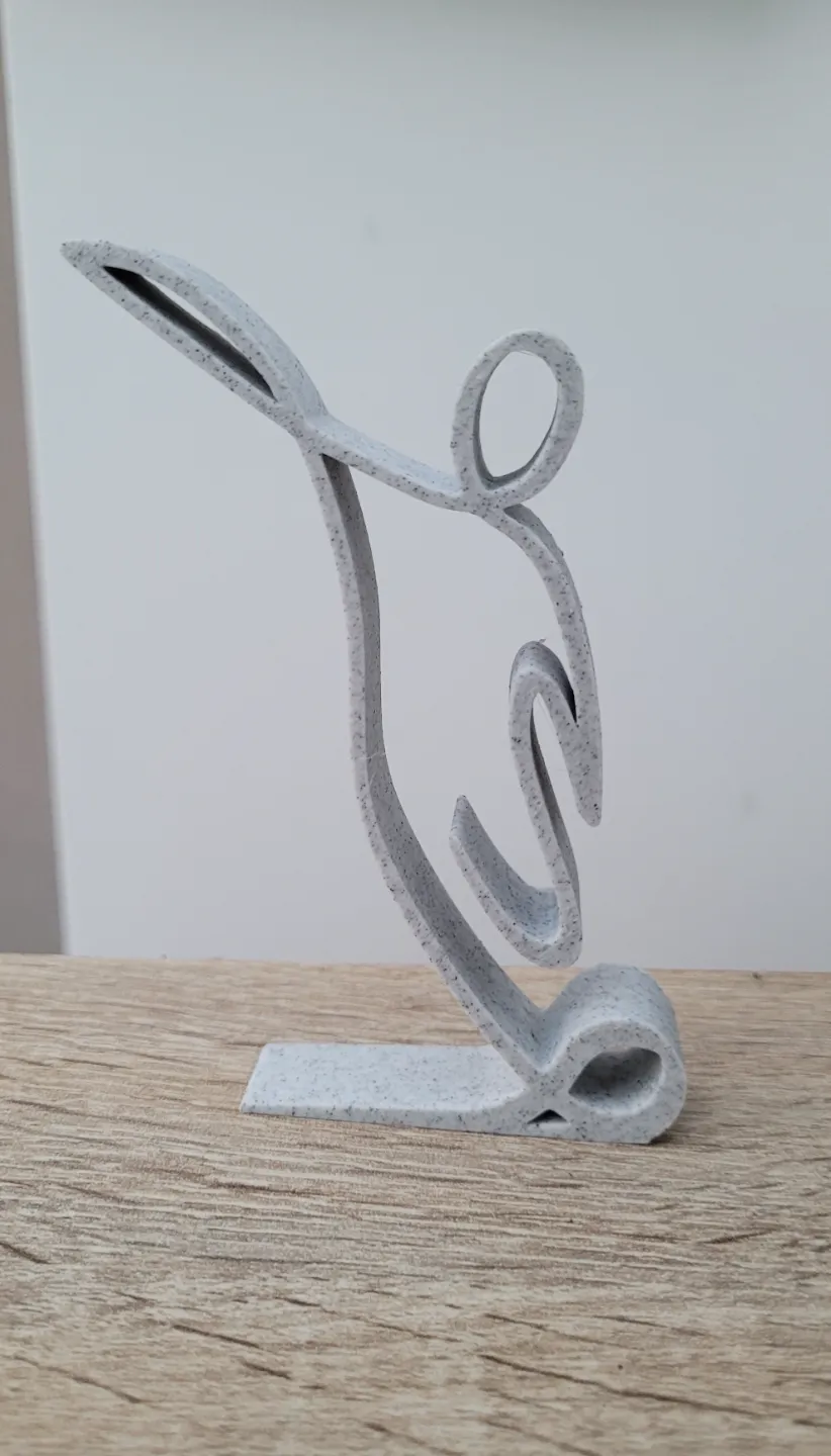 Minimalist Footballer Line Art | Ethereal Football Statue by ...